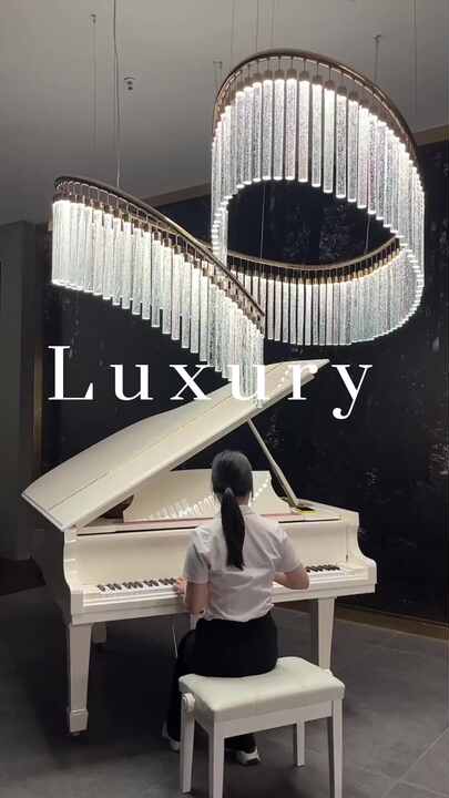 Customized Luxury Glass LED Chandelier for Hotel & Villa