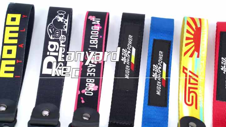 Custom Key Lanyard Logo Short Motorcycle Eagle Buckle Label Lanyard ...