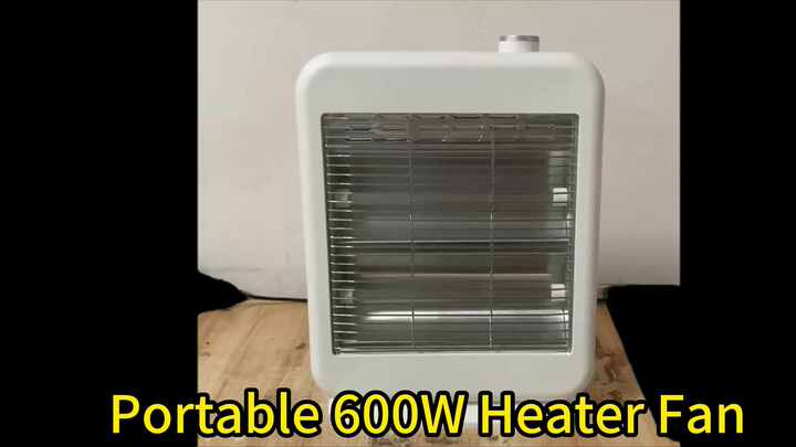 600W Small Electric quartz tube Fan Heater Portable Home Heaters ...