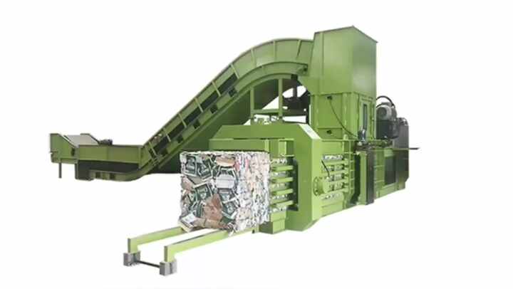 Automatic Horizontal Clothes Plastic Waste Bundle Compress Baling Baler ...