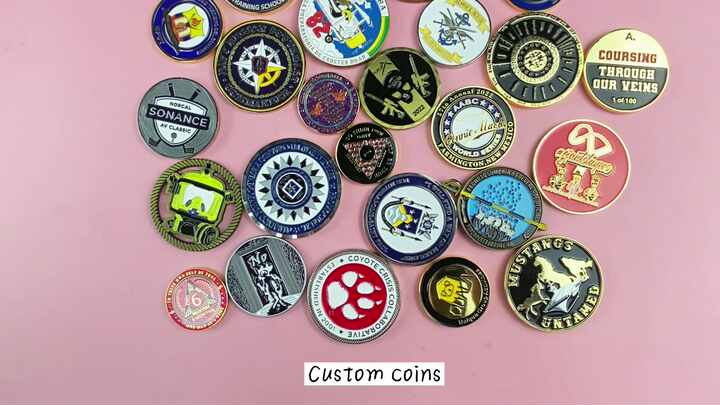 Old Coins Custom Challenge Coin - Commemorative Metal Stamping