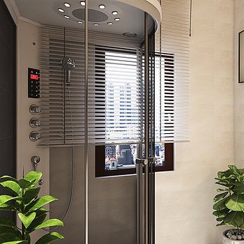 One Person Computer Controlled Shower Acrylic Steam Room - Buy Acrylic ...