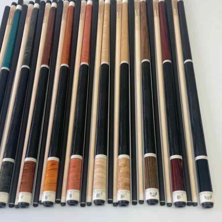 Golden Ebony Wood Cueangel 58inch+13mm Tip Size Cue Sticks