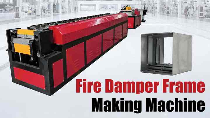 KINGREAL UAE HVAC Damper Frame Roll Forming Machine Automatic Air ...