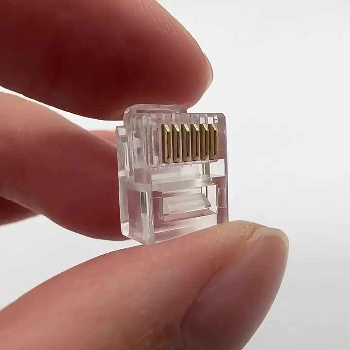Cat3 UTP Connectors Telephone RJ12 6P6C Male Connectors| Alibaba.com