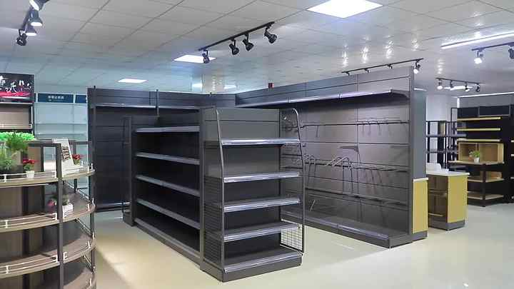 Customized Adjustable Steel Frame Grocery Store Display Rack ...
