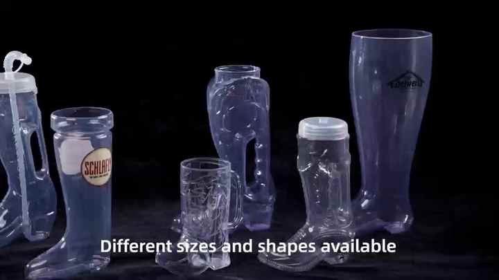 Creative Plastic Cowboy Boot Cups 16oz/24oz/32oz/44oz/100oz Reusable ...