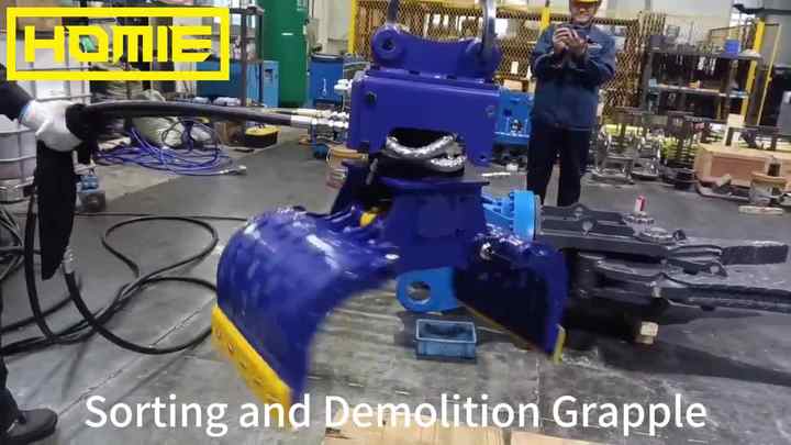 Heavy Duty Hydraulic Sorting and Demolition Grabber High Precision ...