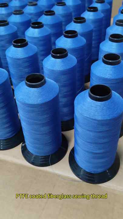 Cheap Price Glass Thread High Strength PTFE Coated Fiberglass Sewing ...