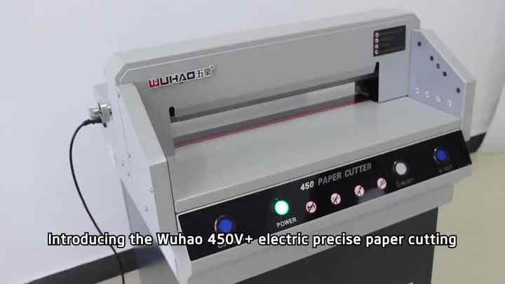 Wuhao 450V+ Electric Precision Paper Cutting Machine - 450mm Heavy Duty ...