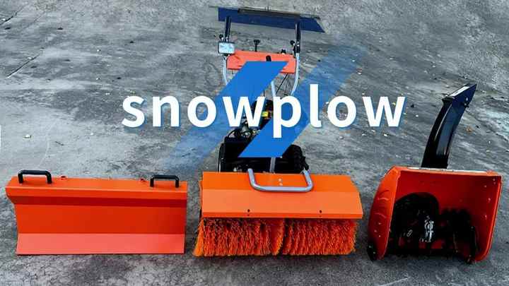 Multifunctional 6.5 HP Snow Sweeper Powerful Engine Gasoline Snow ...