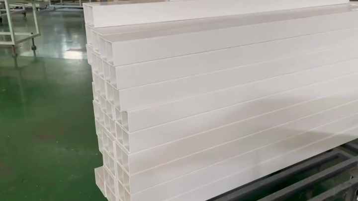 Heat Resistant Plastic Rectangular Tubes Rigid PVC Pipe and Rectangular ...