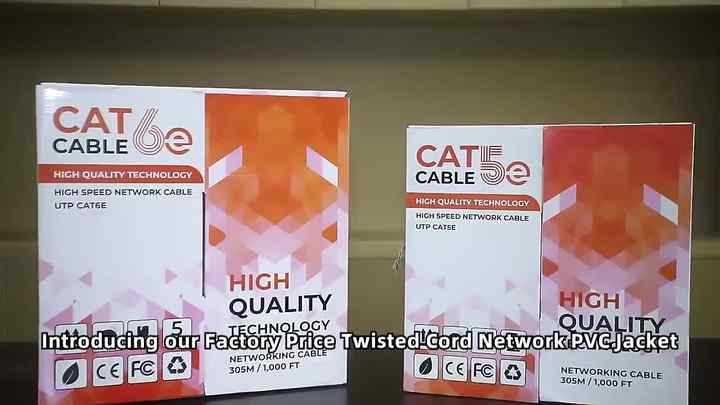 High Speed Cat6 Lan Cable Cat 6 Ethernet Cable CCA Copper 23wg 4pr 305m ...