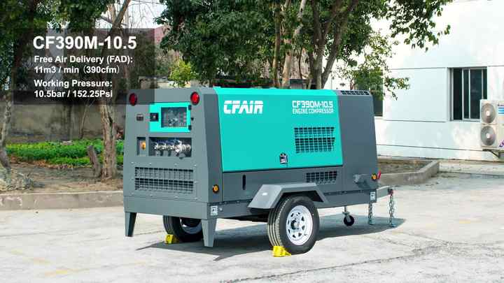 Diesel Engine Driven Air Compressor CFM 390 BAR 10 for Mining| Alibaba.com