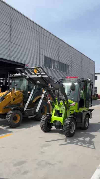 New Mini 4x4 Front Loader and Backhoe Loader with New Cheap Wheel ...