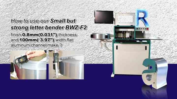 Aluminium Profile Automatic Channel Letter Bending Machine 3d Letter ...