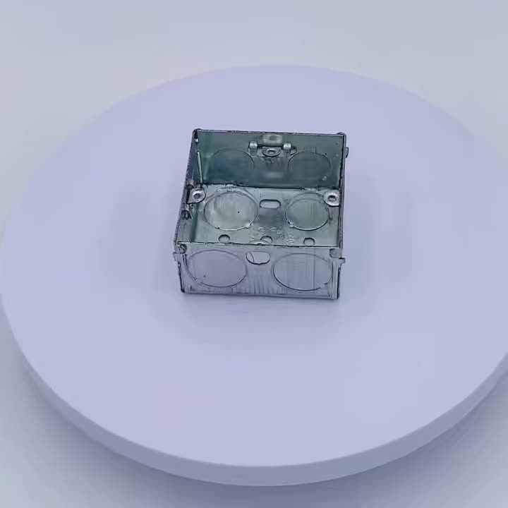 Electrical GI Metal Conduit Box 3x3 Silver Galvanized Steel Junction ...