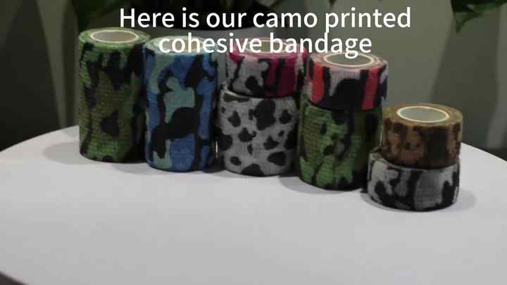 Latex Camouflage Pattern Cohesive Bandage Waterproof Elbow and Knee ...