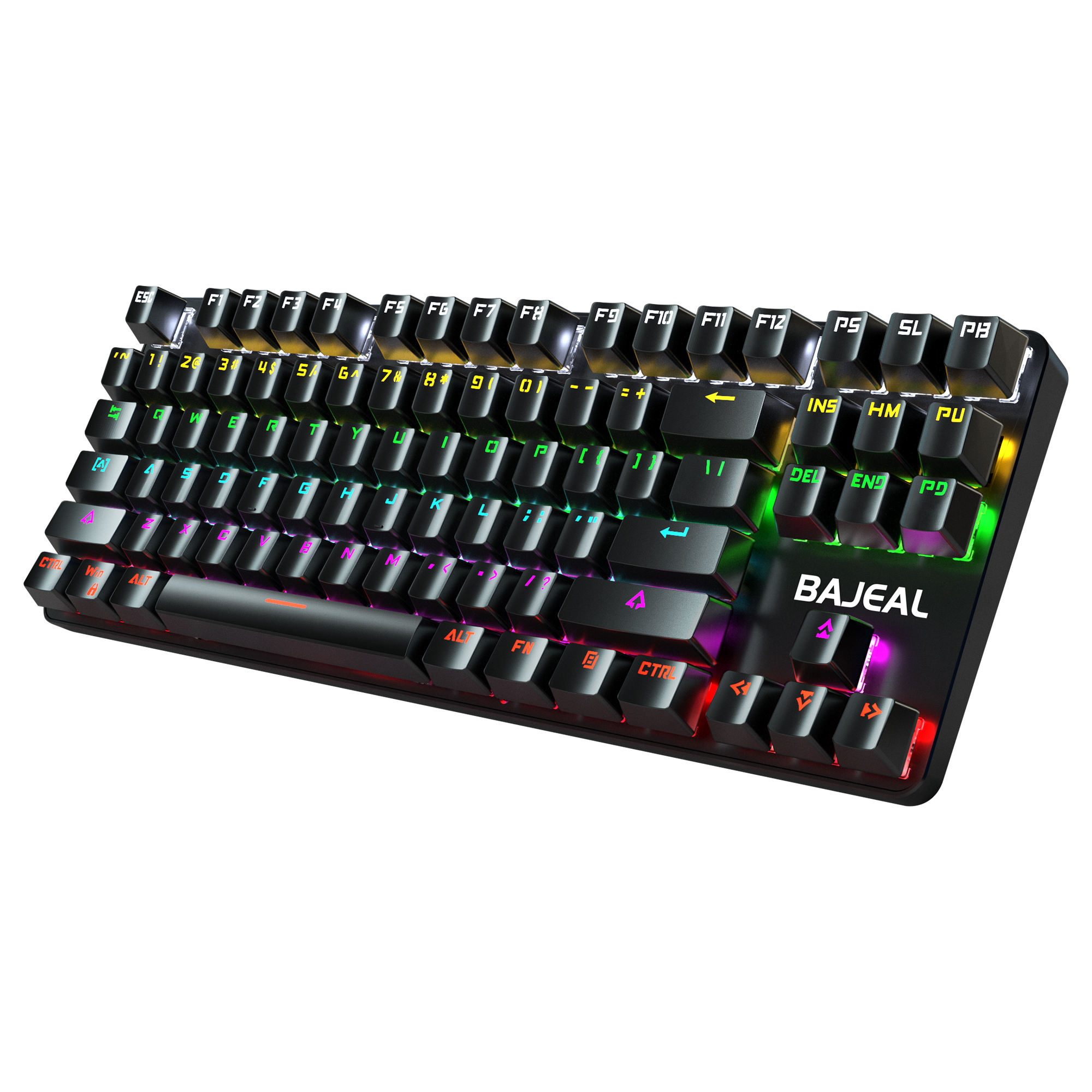 Cross-border K200 two-color 87-key green axis mechanical keyboard USB ...
