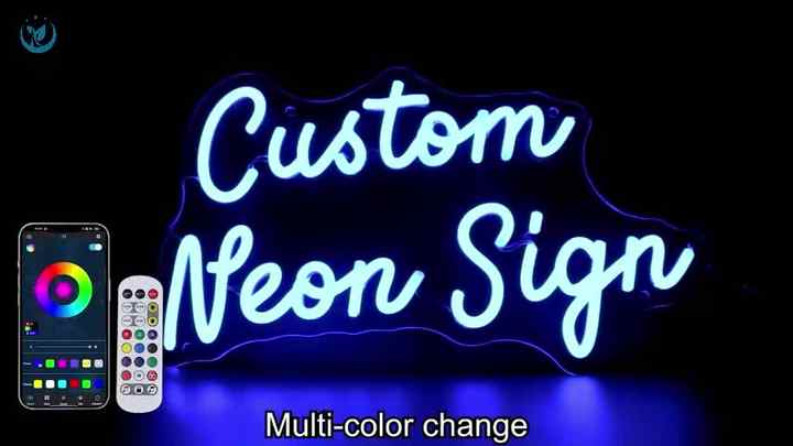 Ewen Neon Sign Custom Transparent Led Screen Game Room Decoration Night ...