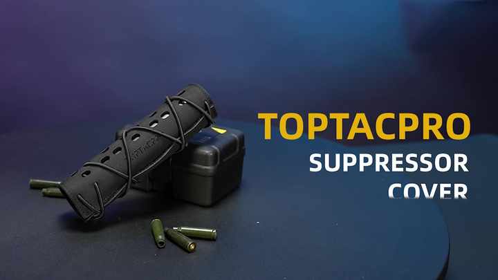 TOPTACPRO Tactical Suppressor Cover - 18Cm 500D Cordura Camouflage ...