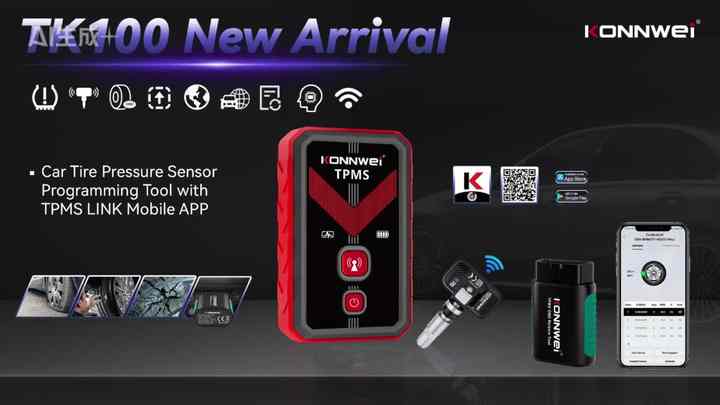 Car Workshop TPMS Service Kit Including TK100 Programming Tool + OBD ...