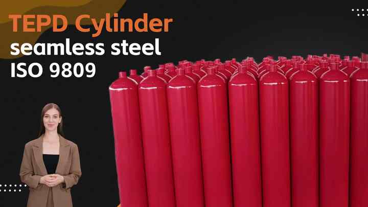 ISO 9809-1 ISO 9809-3 High Pressure Steel Seamless 40L 45L 50L Oxygen ...