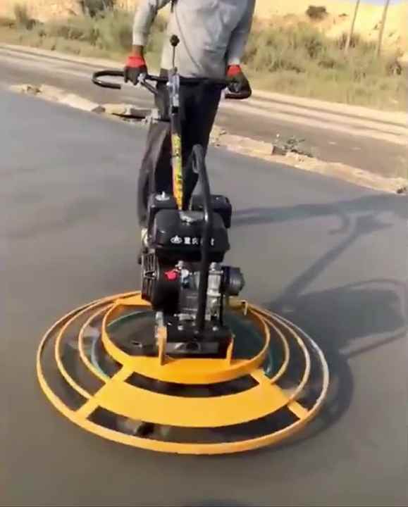 Hand Push Vibratory Powered Concrete Concrete Surface Troweling Machine ...