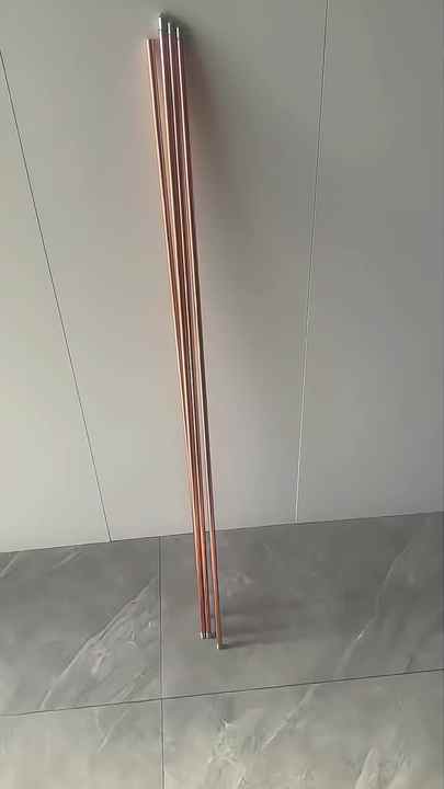 1.5m 2.5m Copper Clad Stainless Steel Non Magnetic Earth Copper Ground ...