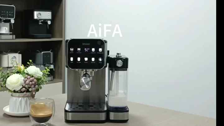 Aifa Semi-Automatic Touch Screen Latte Cappuccino Coffee Maker Bean to ...