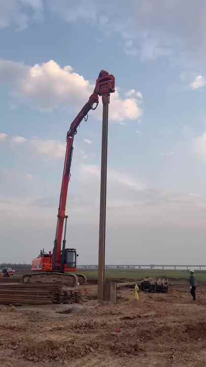 KN450 Hydraulic Vibro Hammer Excavator Mounted Vibro Hammer Pile Driver ...