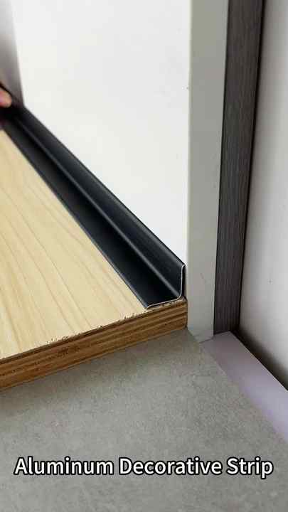 New Design Wholesale Aluminum Alloy Baseboard Wall Flooring Skirting ...