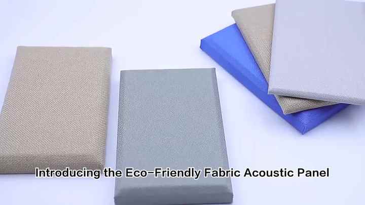 Decorative Fabric Wall Panels Efficient Sound Absorbing Fiber Glass ...