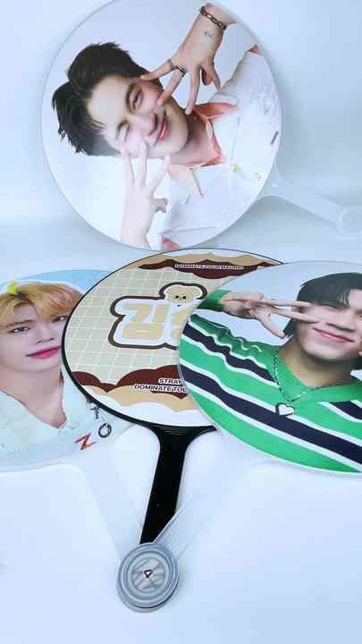 HG3283 Custom KPOP Clear Picket Hand Fans K-pop Yourself Custom Photo ...