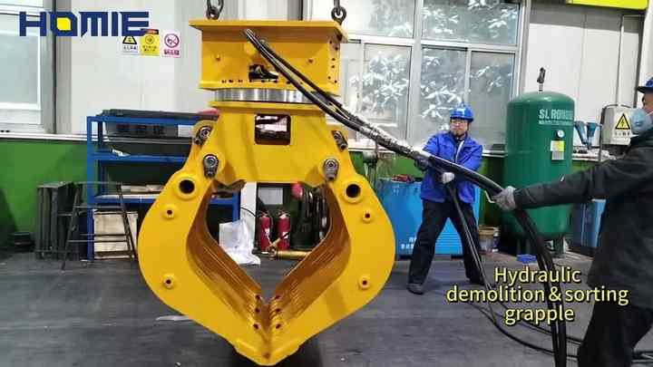 Heavy Duty Hydraulic Sorting Grab for Excavator 360° Rotation ...