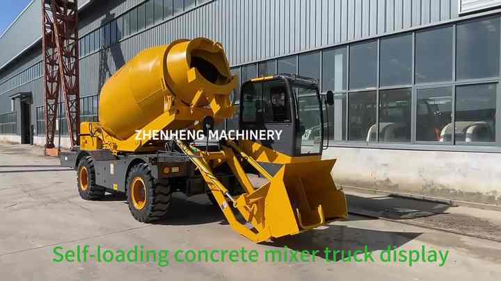 Drum Concrete Truck Mobile 3.5m³ Self Loading Concrete Mixer Small ...