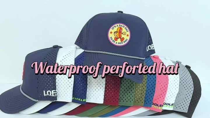 Custom 5 Panel Polyester Gym Golf Hat - Performance Snapback