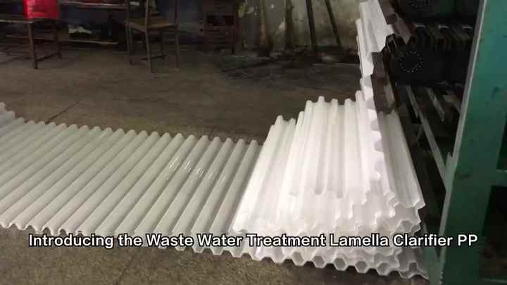Waste Water Treatment with Lamella Clarifier PP Plates