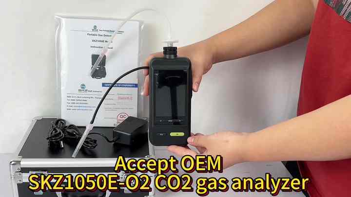 Portable Digital Oxygen O2 Gas Analyzer Concentration Alarm Unit ATEX ...