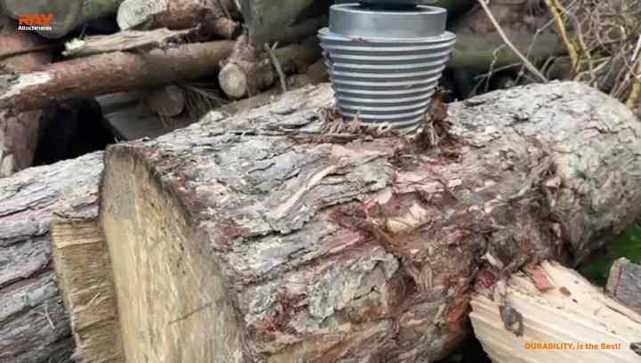 Efficient Log Splitting with RAY Attachments Hydraulic Wood Splitter