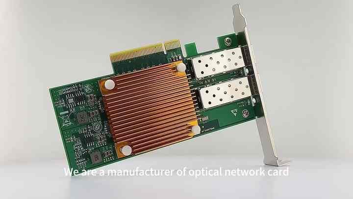 10G Dual Port Ethernet SFP+ Fiber Card with Intel 82599es
