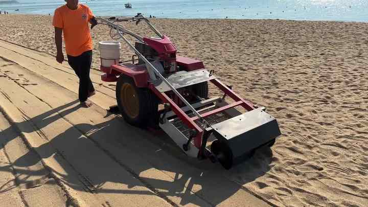 Walk-behind beach cleaning Machine Beach Cleaning Attachment Beach ...
