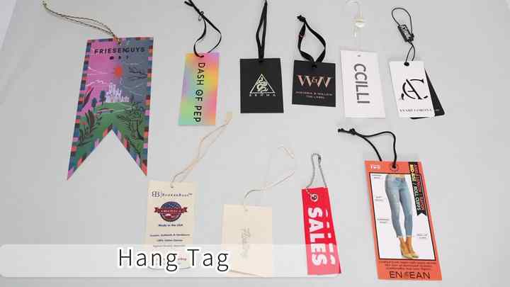 Custom Art Paper Holographic Hang Tags for Clothing & Shoes