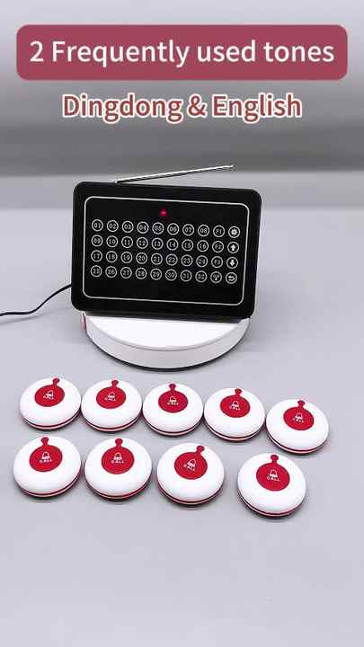 Caregiver Pager Wireless Nurse Call System for Restaurant Clinic ...