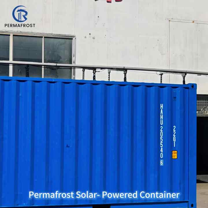 40ft High Cube Reefer Container Solar Panel Automatic Control Copeland ...