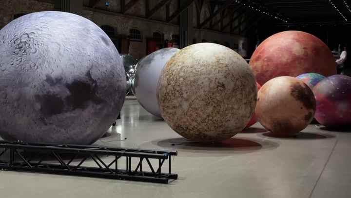 Promotion Events Decor Giant Led Inflatable Earth Moon Planet Ball ...