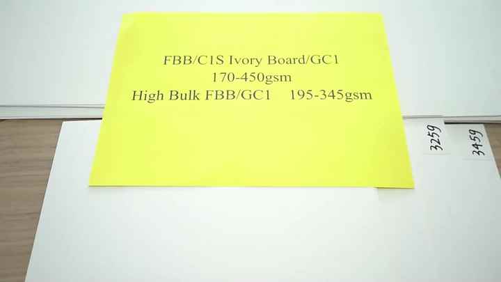 China Top Paper Mill 170g-400g FBB White Cardboard SBS GC1 C1S Ivory ...