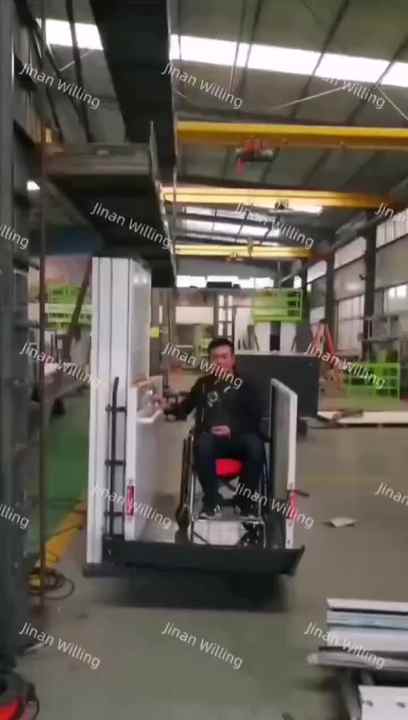 Residential Portable Electric Vertical Wheelchair Lift 1m-7m Height ...