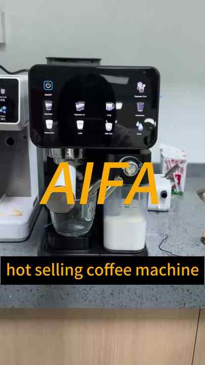 Aifa 20bar Steam Milk Foam Multi Function Colourful Touch Screen Semi ...