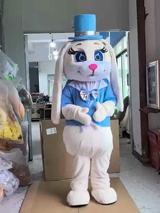 Plush Animal Inflatable Costume Mascot Suit with Headpiece Long Ear ...